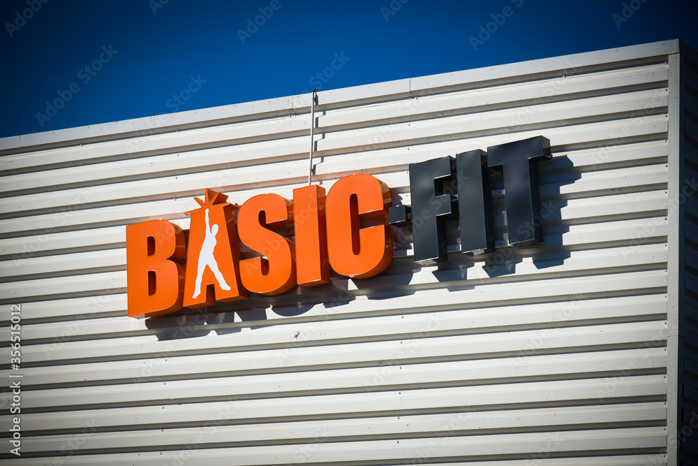 basic fit signboard Stock Photo | Adobe Stock