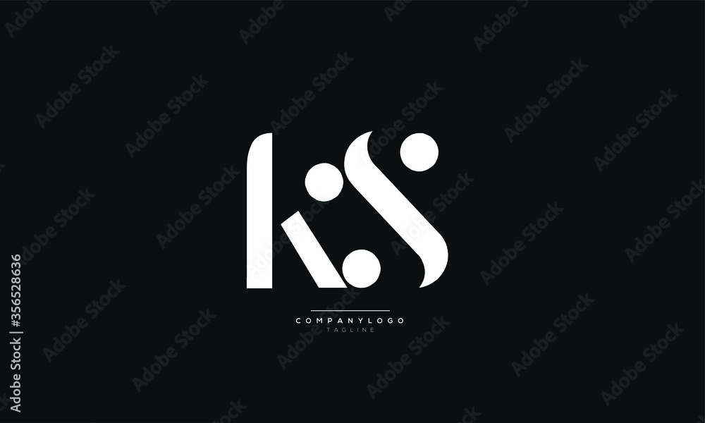 KS Letter Logo Alphabet Design Icon Vector Symbol Stock Vector | Adobe ...