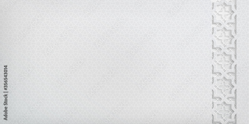 Symmetrical abstract vector background in arabian style made of emboss ...