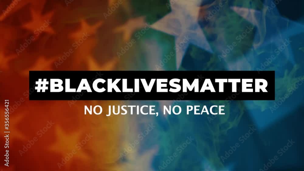 Black Lives Matter No Justice No Peace TV video opening title ...