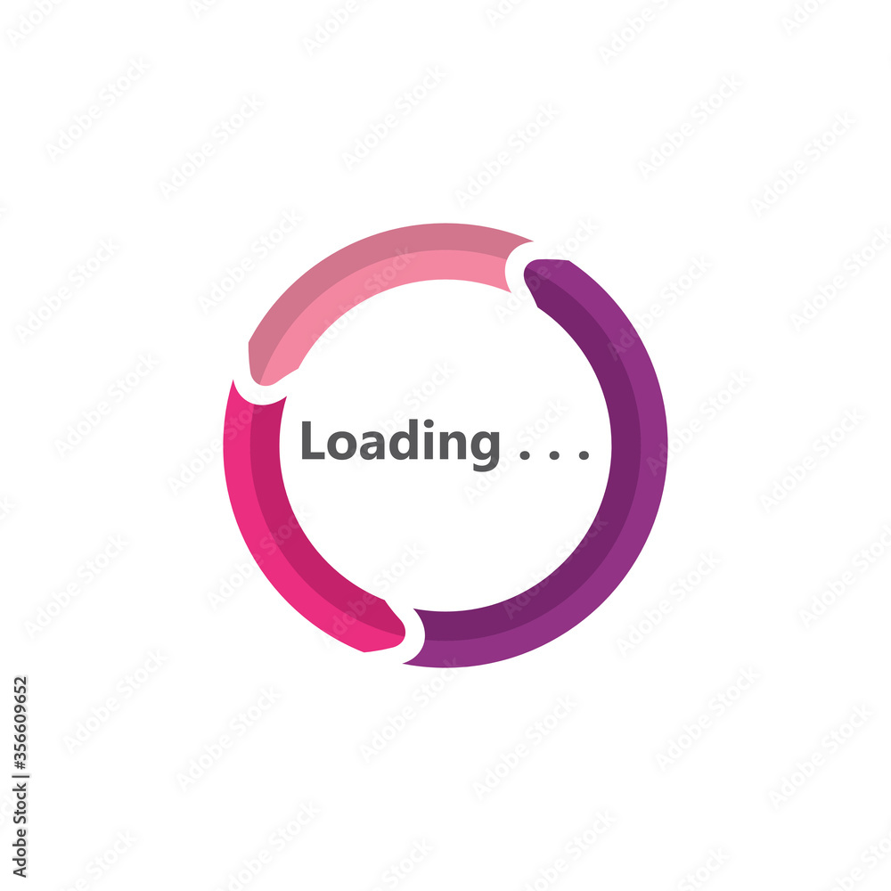 Circle loading spinning Progress upload template buffering waiting indicator icons Stock Vector ...