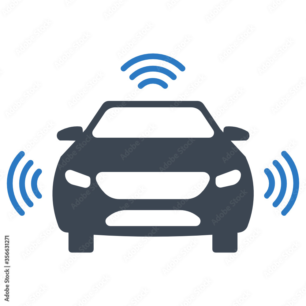 Smart Car Concept, artificial intelligence vehicle vector electric ...