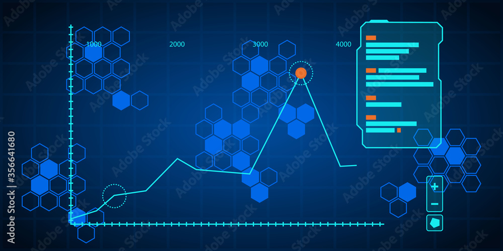 Abstract technology user interface. Technology hud and network ...