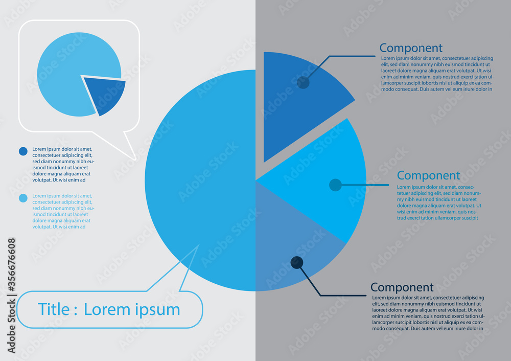 Visualization pie chart dashboard design for dashboard and infographic ...