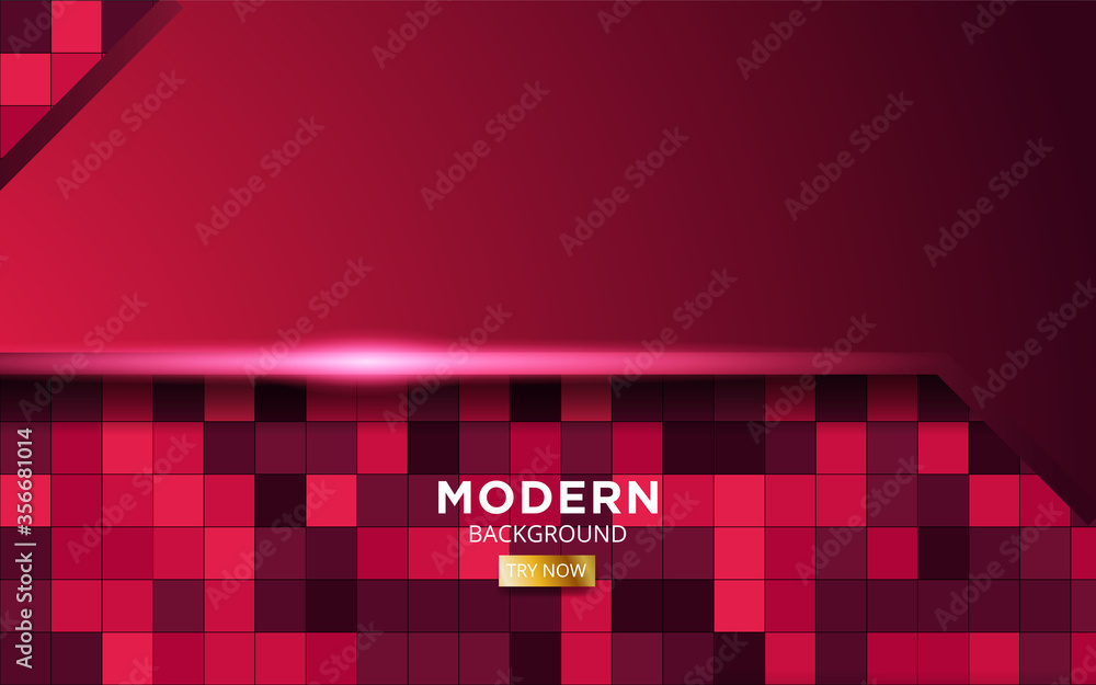 Luxury red overlay layers background banner design. Realistic light ...