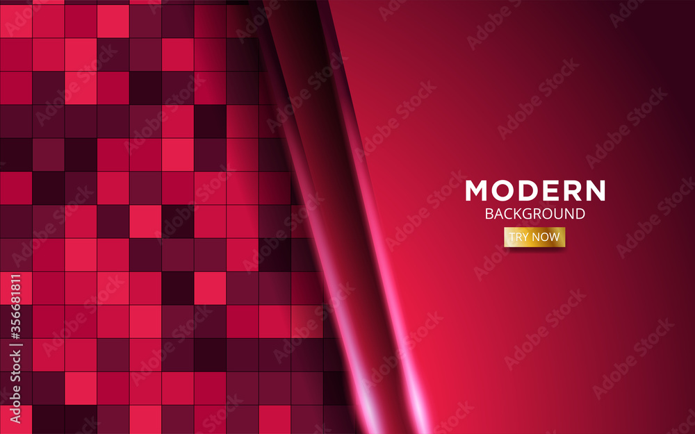 Luxury red overlay layers background banner design. Realistic light ...