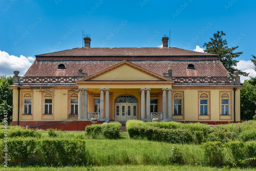 Kulpin, Serbia - June 02, 2020: Dundjerski Castle (Kastel Castle) in ...