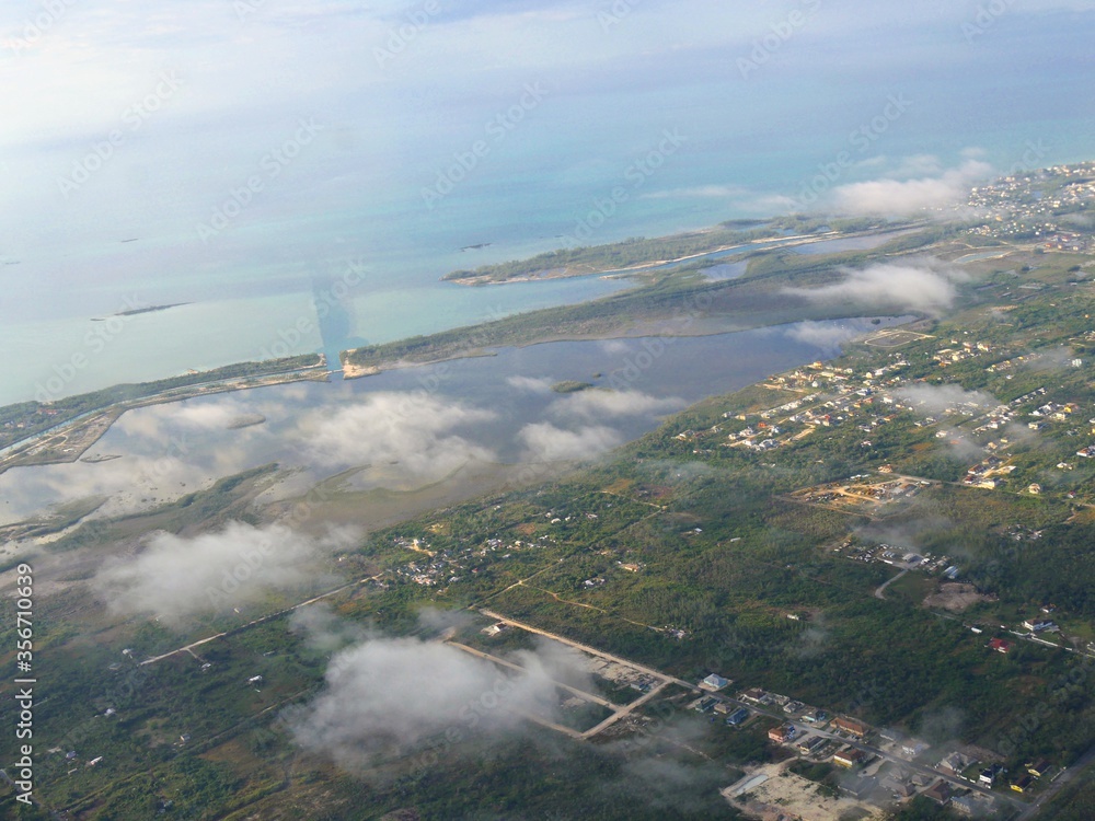 Closer look at Nassau, Bahamas approaching the Nassau International ...