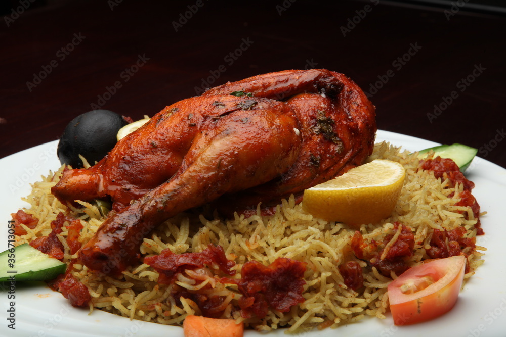 Arabic Traditional chicken mandi manthi Stock Photo | Adobe Stock