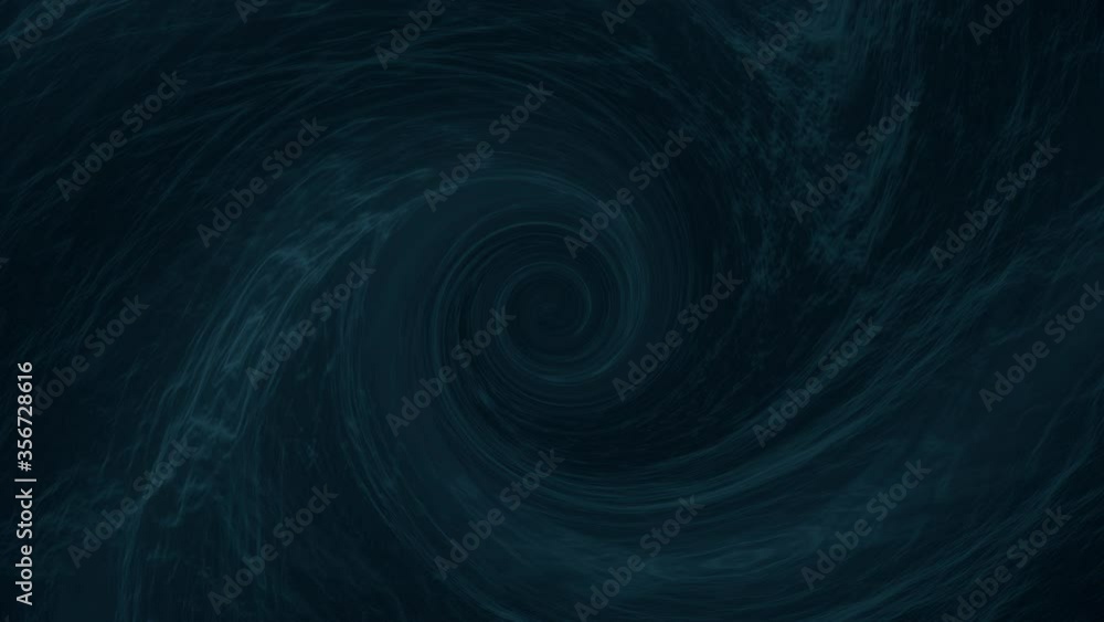 Night Waves Ocean Vortex. Ocean waves forming a natural vortex ...