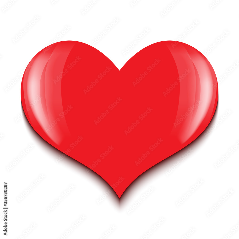 Heart Love Emoji Icon Object Symbol Gradient Vector Art Design Cartoon ...
