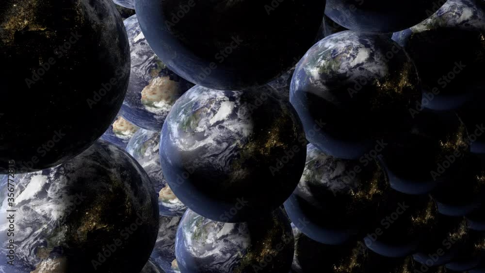 Earth 1034: Multiverse planet Earth hypothetical group of multiple ...