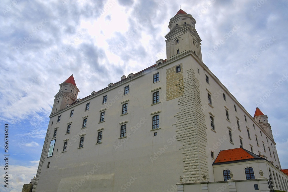View on Bratislava castle. Bratislava Castle - Bratislavsky hrad - main ...