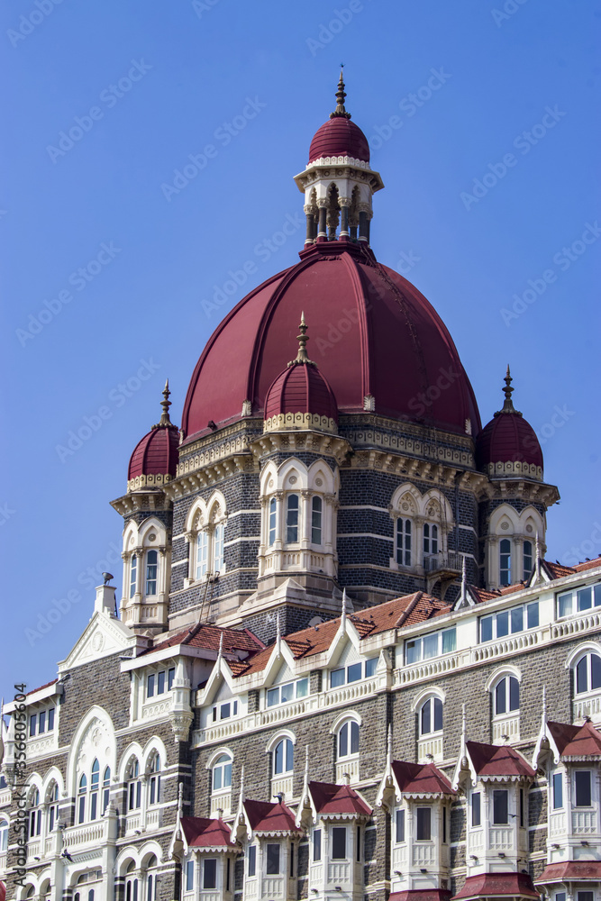 Mumbai India Nov 9th 2019: The dome of Taj Mahal Palace Hotel, is a ...