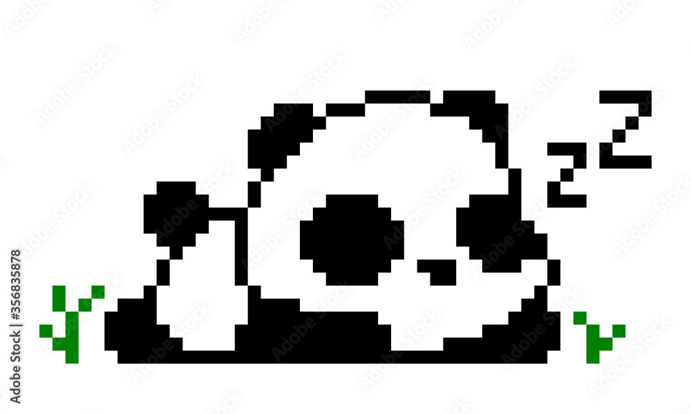 Pixel Art Templates Easy Panda