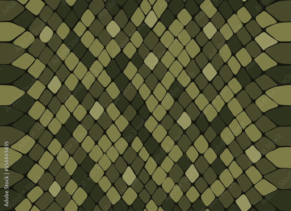 Vector snake skin, reptile camouflage pattern for fabric design. Animal ...