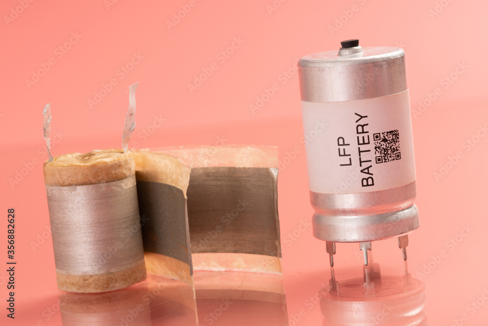 Lithium iron phosphate battery LiFePO. or LFP battery lithium ...