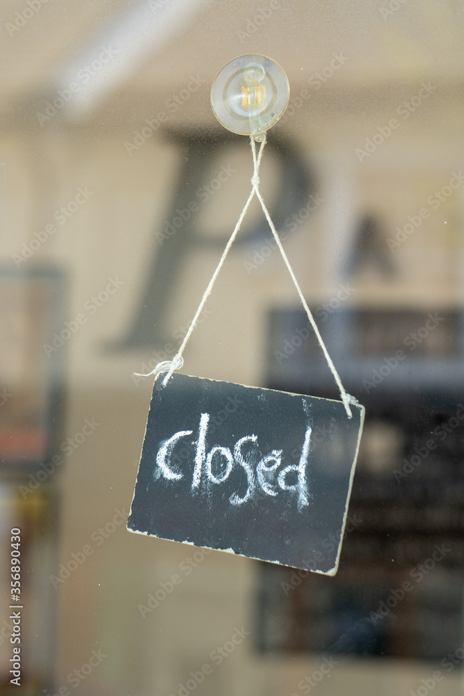 Closed shop sign Stock Photo | Adobe Stock