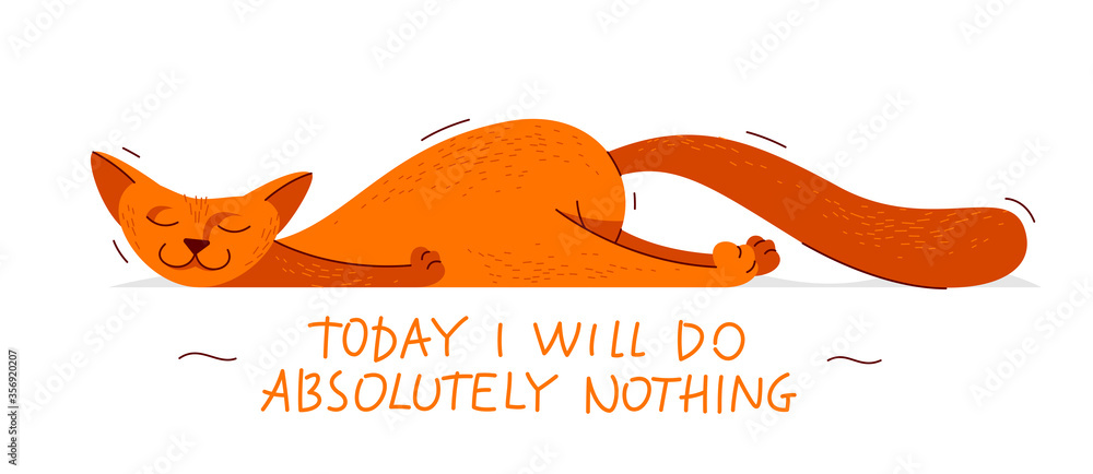 Resting weekend after work concept vector illustration, cartoon cute ...