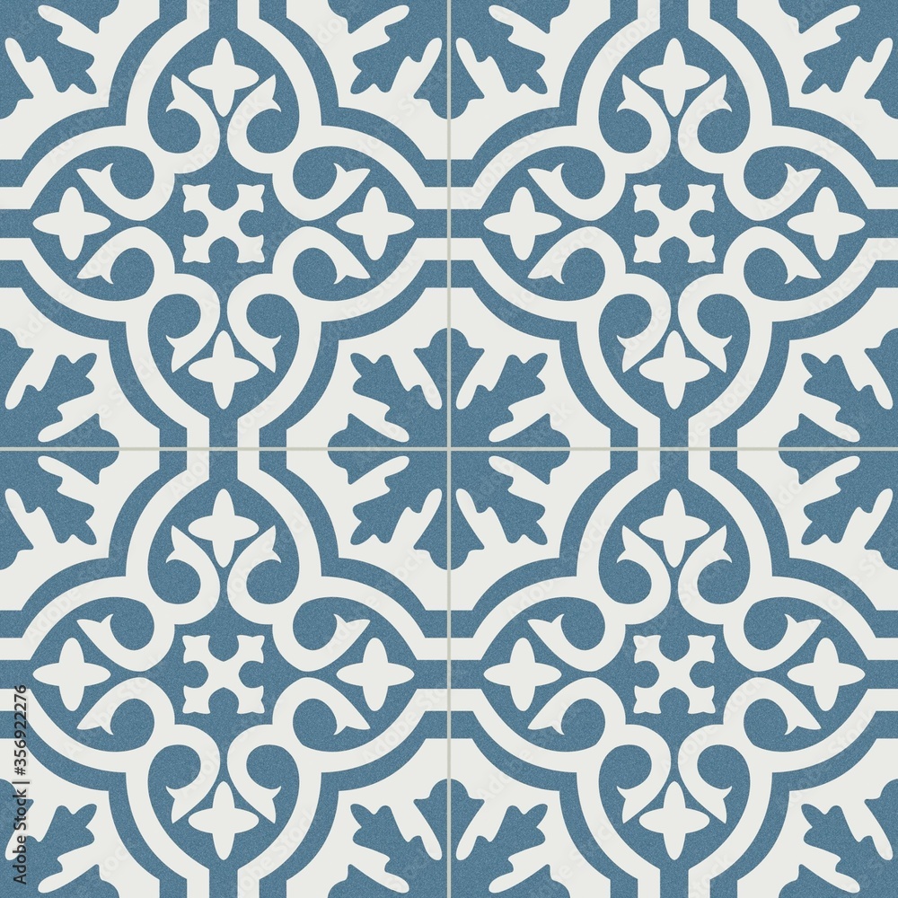 Teal blue wall and floor porcelain tile texture Stock Photo | Adobe Stock