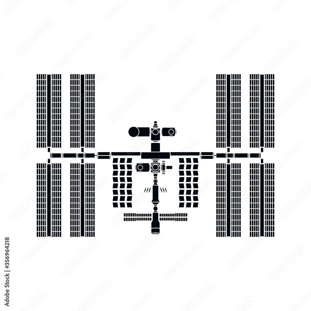 Space Station Silhouette
