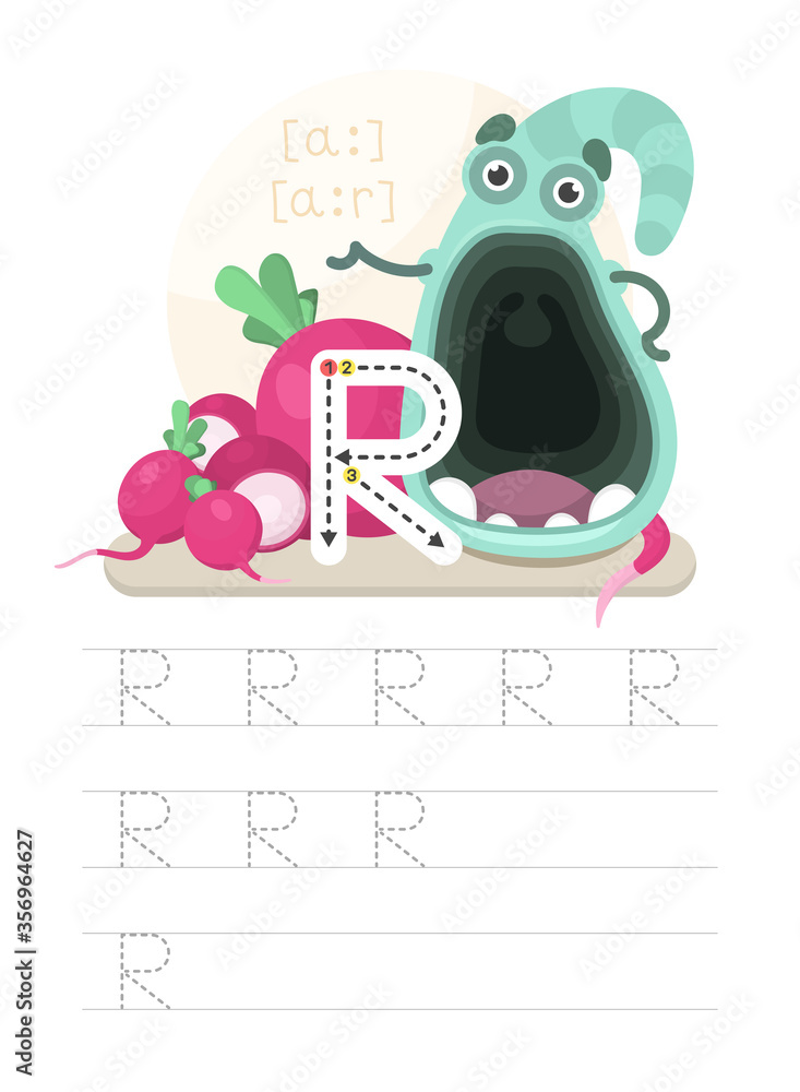 Learning to write a letter. A practical sheet from a set of exercises ...