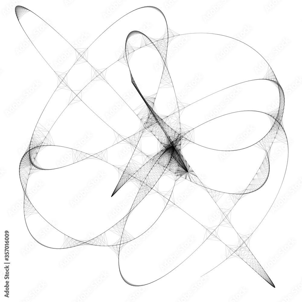 Abstract curve line art sketch illustration Stock Illustration | Adobe ...