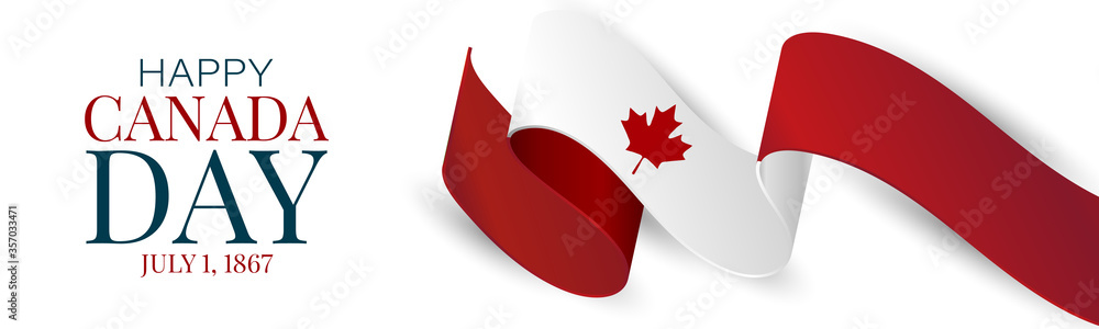 Canada day banner or header background. July 1 national holiday ...