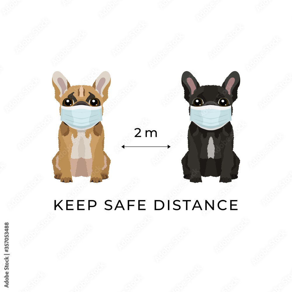 Keep safe distance 2 m. Coronavirus infection spreading prevention ...