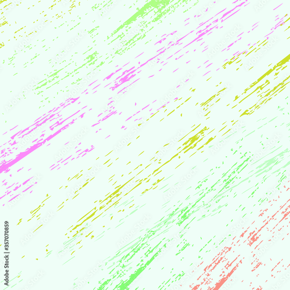 colorful brush marks on the white canvas ground. vector drawn. retro ...