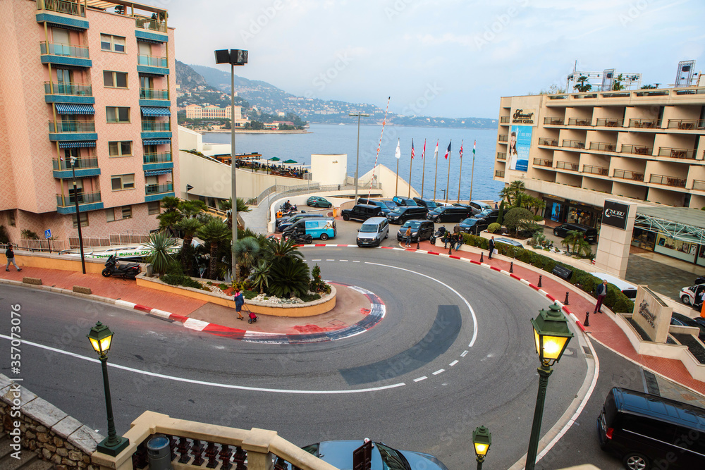 Fairmont Hairpin or Loews Curve, a famous section of the Monaco Grand ...