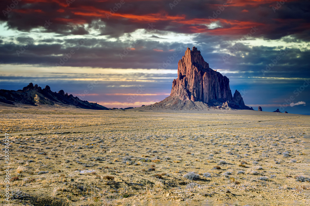 Shiprock Sunset