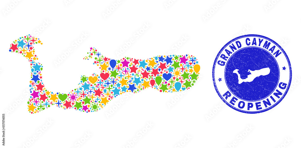 Celebrating Grand Cayman Island map mosaic and reopening unclean seal ...