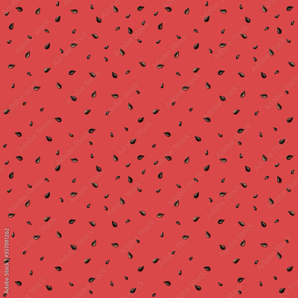 Seamless watermelon seed pattern. Watercolor Summer Repeating fabric ...
