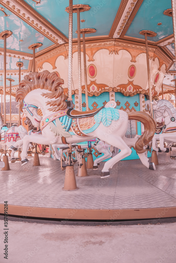 Vintage style carousel Stock Photo | Adobe Stock