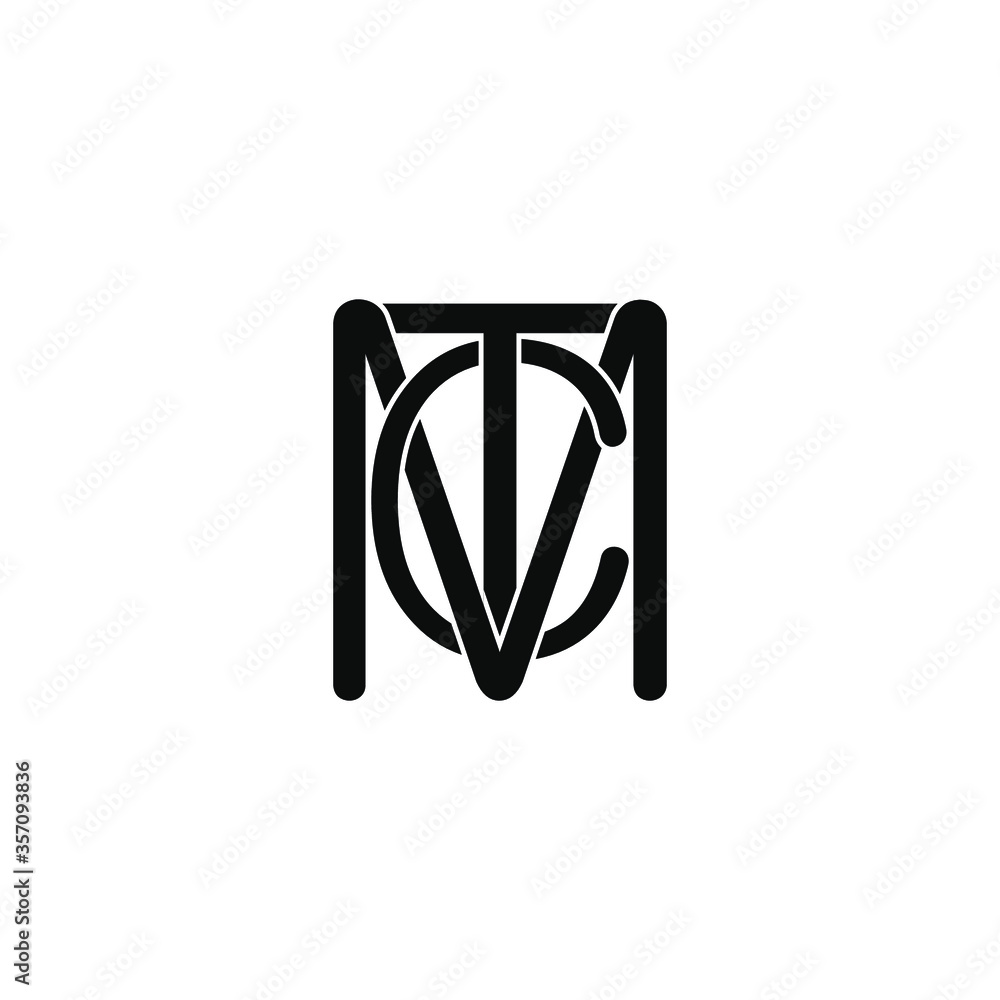 tcm letter original monogram logo design Stock Vector | Adobe Stock
