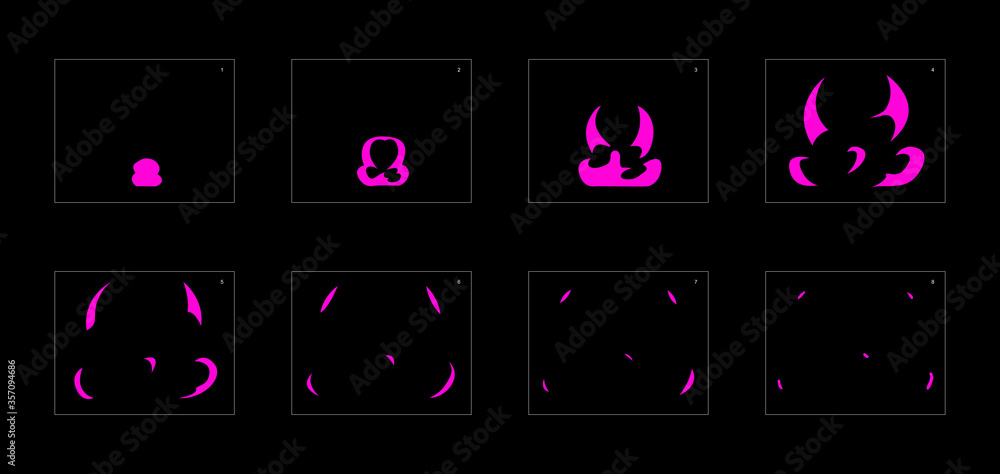 Poison explosion effect. Explosion Animation effect. Animation Sprite ...