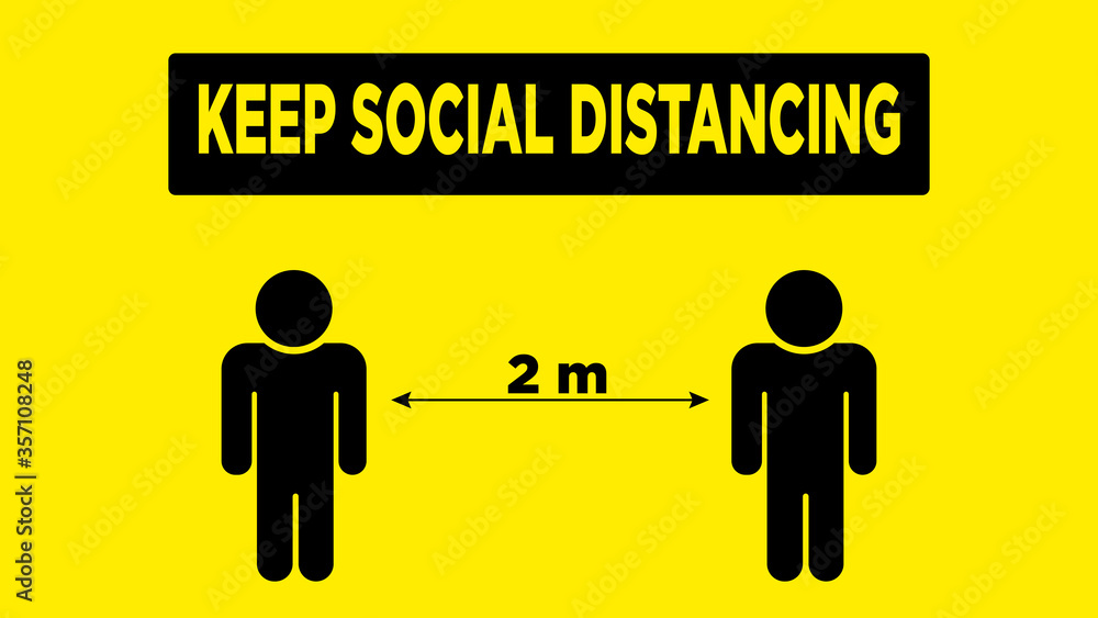 Welcome now open keep social distance and use face mask Stock ...