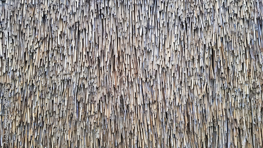 Straw pattern. Thatched grass, roof or wall. Straw, hay or dry grass ...