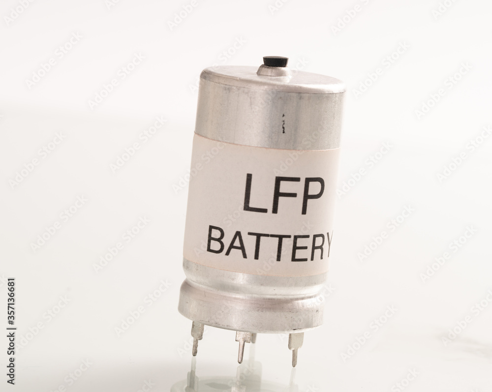 Lithium iron phosphate battery LiFePO. or LFP battery lithium ...