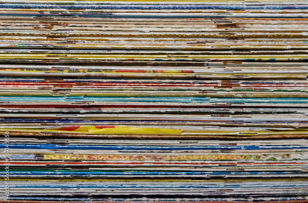 Texture of old magazines and comics. Stock Photo | Adobe Stock