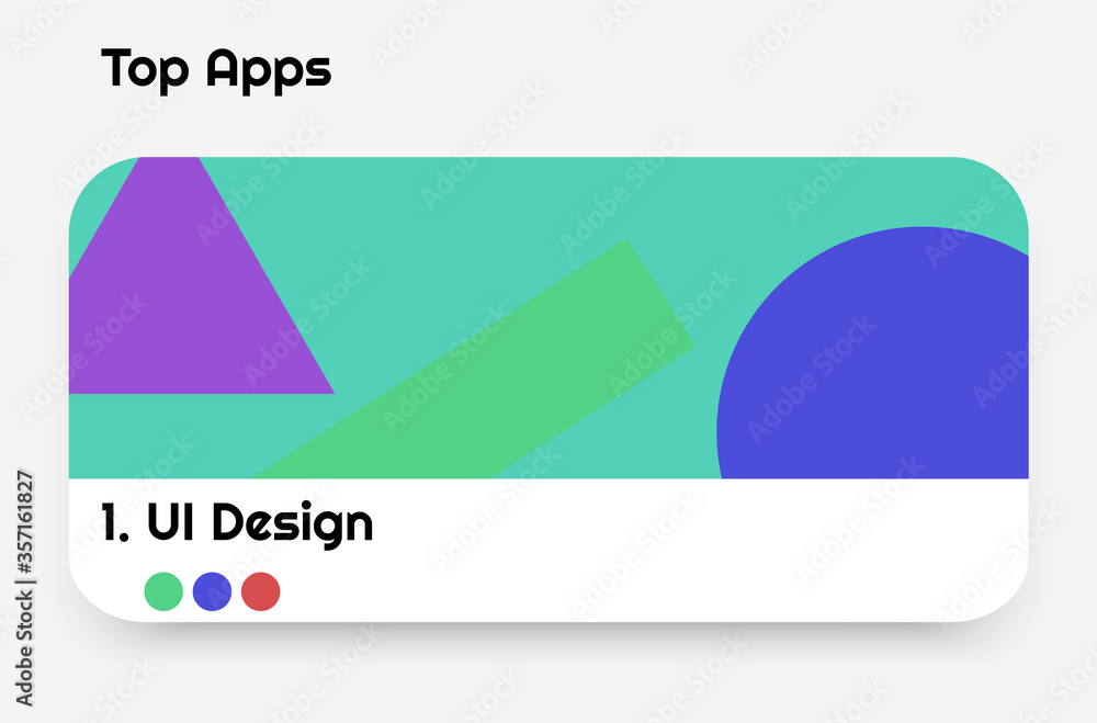 UI design for apps, programs, phone screens etc. Button with 3d effect ...