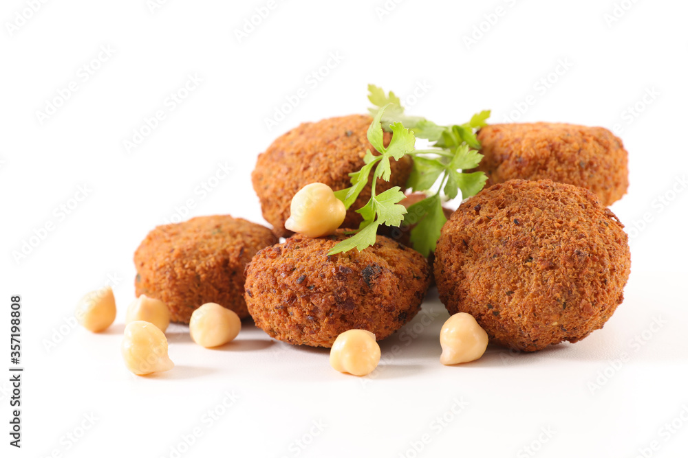 falafel isolated on white background Stock Photo | Adobe Stock