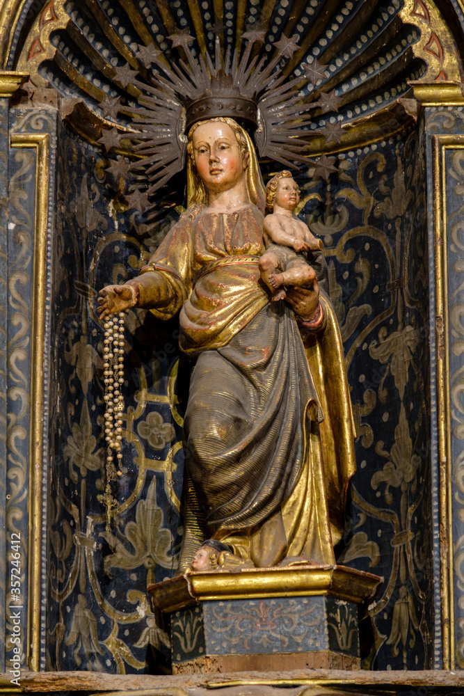 retablo barroco de la Mare de Déu del Roser, Iglesia de Sant Joan ...