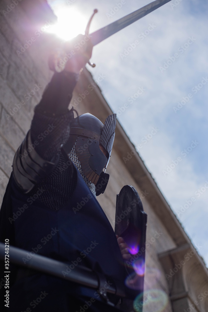 Blue Guard / Blue Knight photoshoot by castle. Inspired by the seige of ...