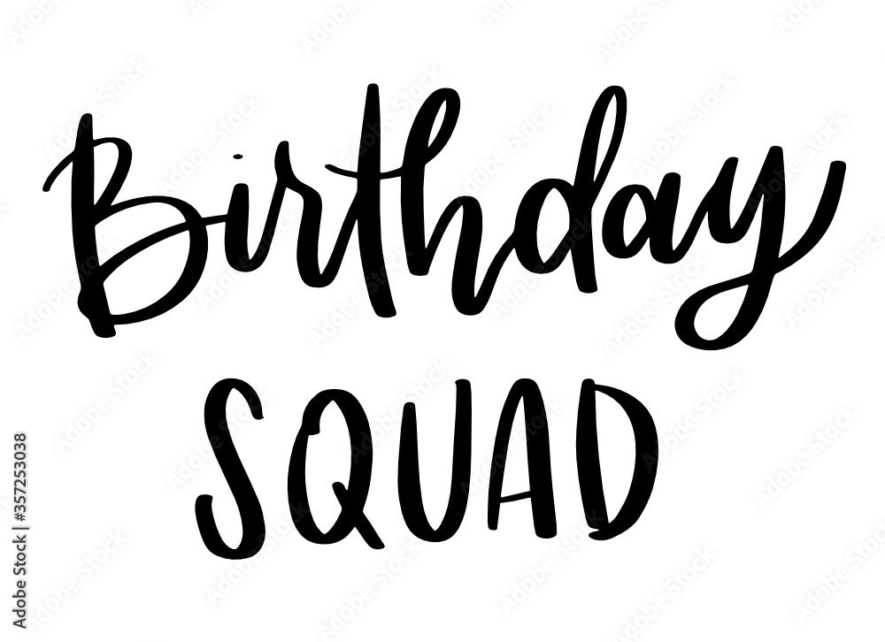 Birthday Squad | Birthday SVG Design | for Cricut and Silhouette Cameo ...