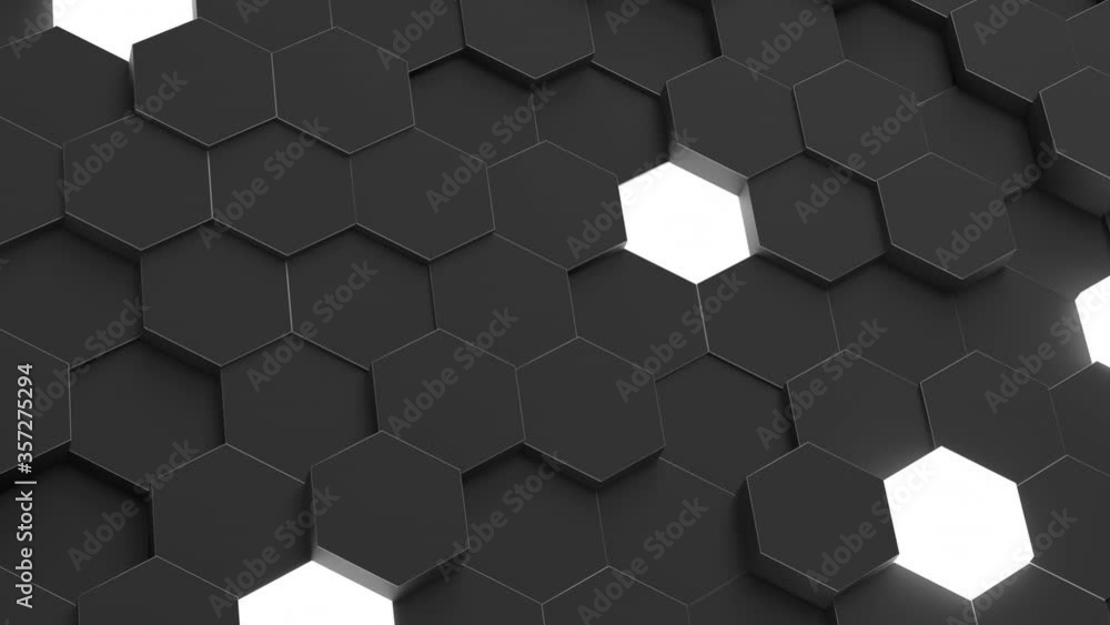 Loopable Honeycomb hexagon shape animated pattern Stock Video | Adobe Stock