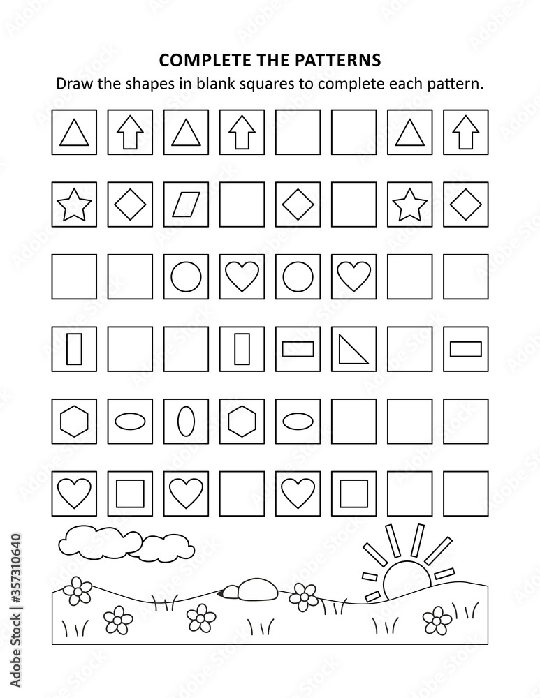 Educational math activity sheet and coloring page for kids to learn and ...