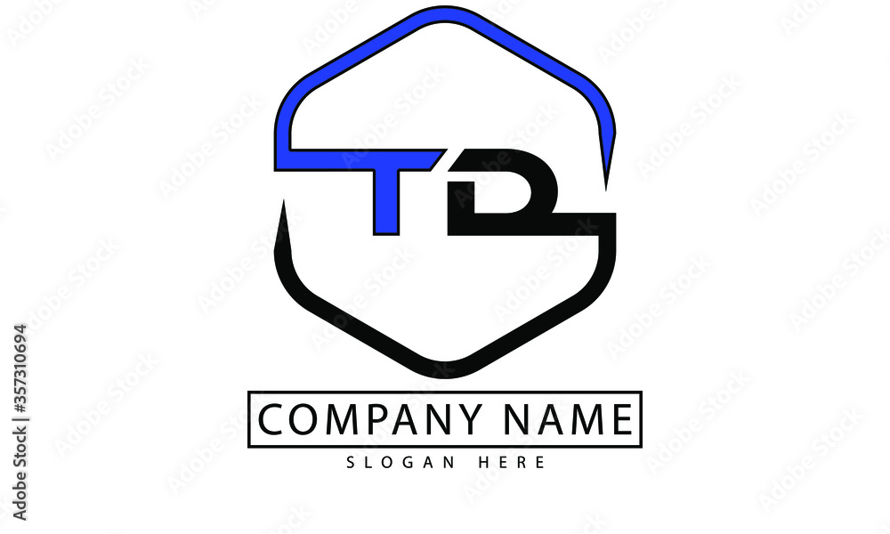 T D Letter Logo Design Creative Modern Letters Vector Logo Illustration ...