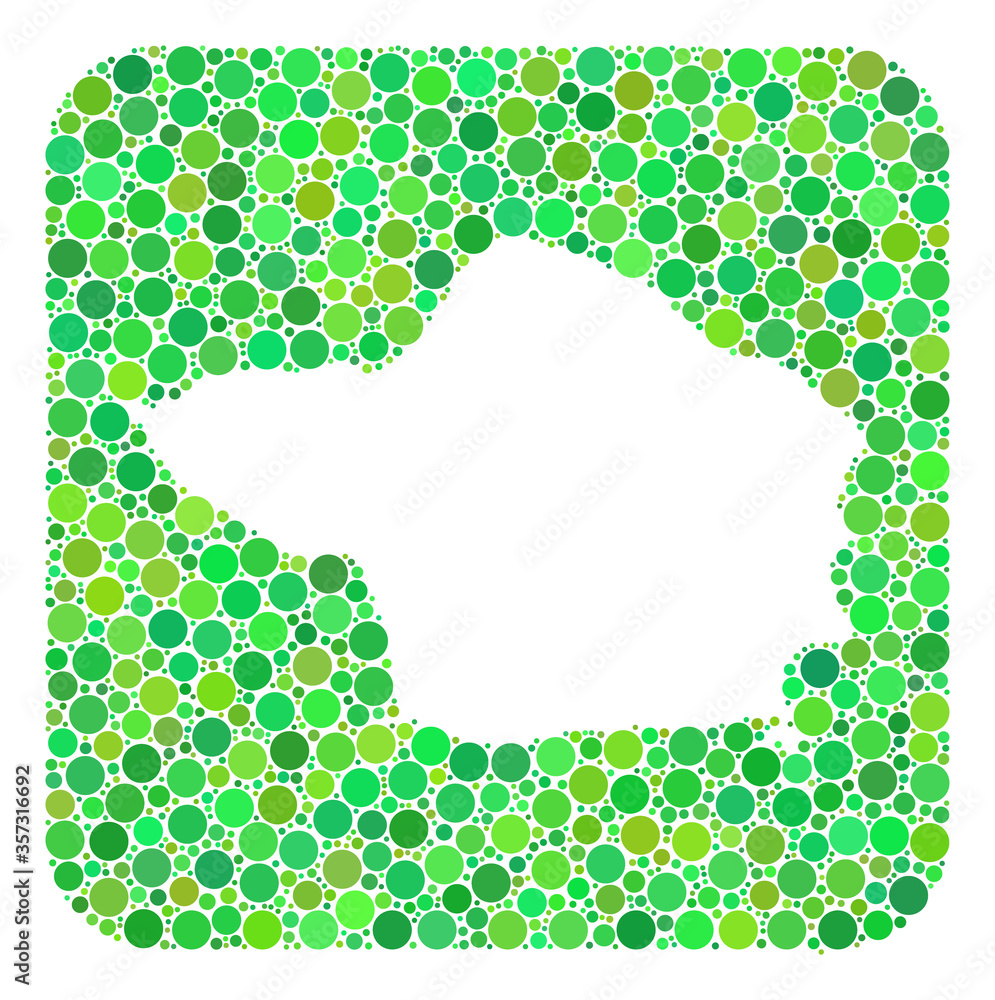 Map of Faial Island collage created with rounded rectangle and stencil ...